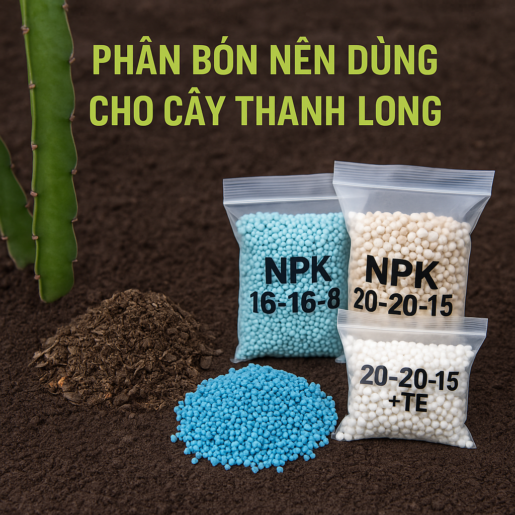Phân bón nên dùng cho cây thanh long theo từng giai đoạn