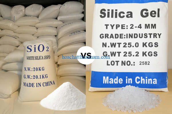 Silica (SiO₂) và silica gel (SiO₂) khác nhau như thế nào
